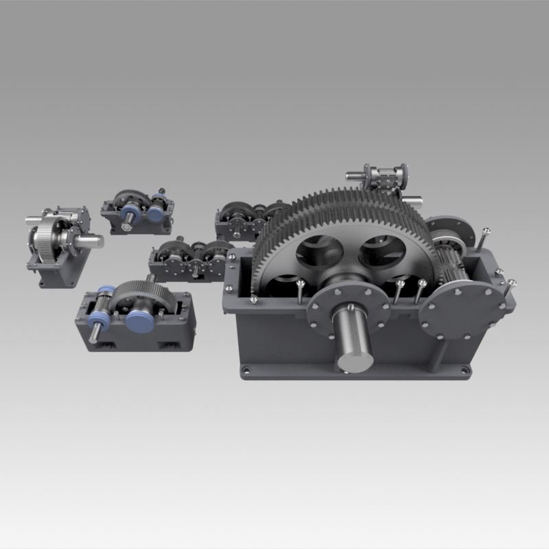 Gearbox set 3D Model in Parts 3DExport