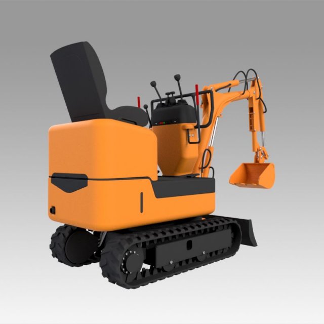 mini excavator 3D Model in Heavy Equipment 3DExport