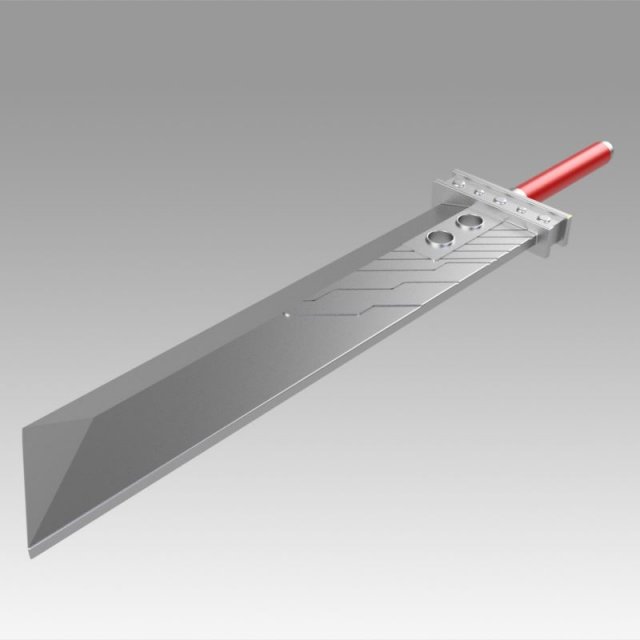 final fantasy vii ff7 cloud strife sword 3D Print Model in Other 3DExport