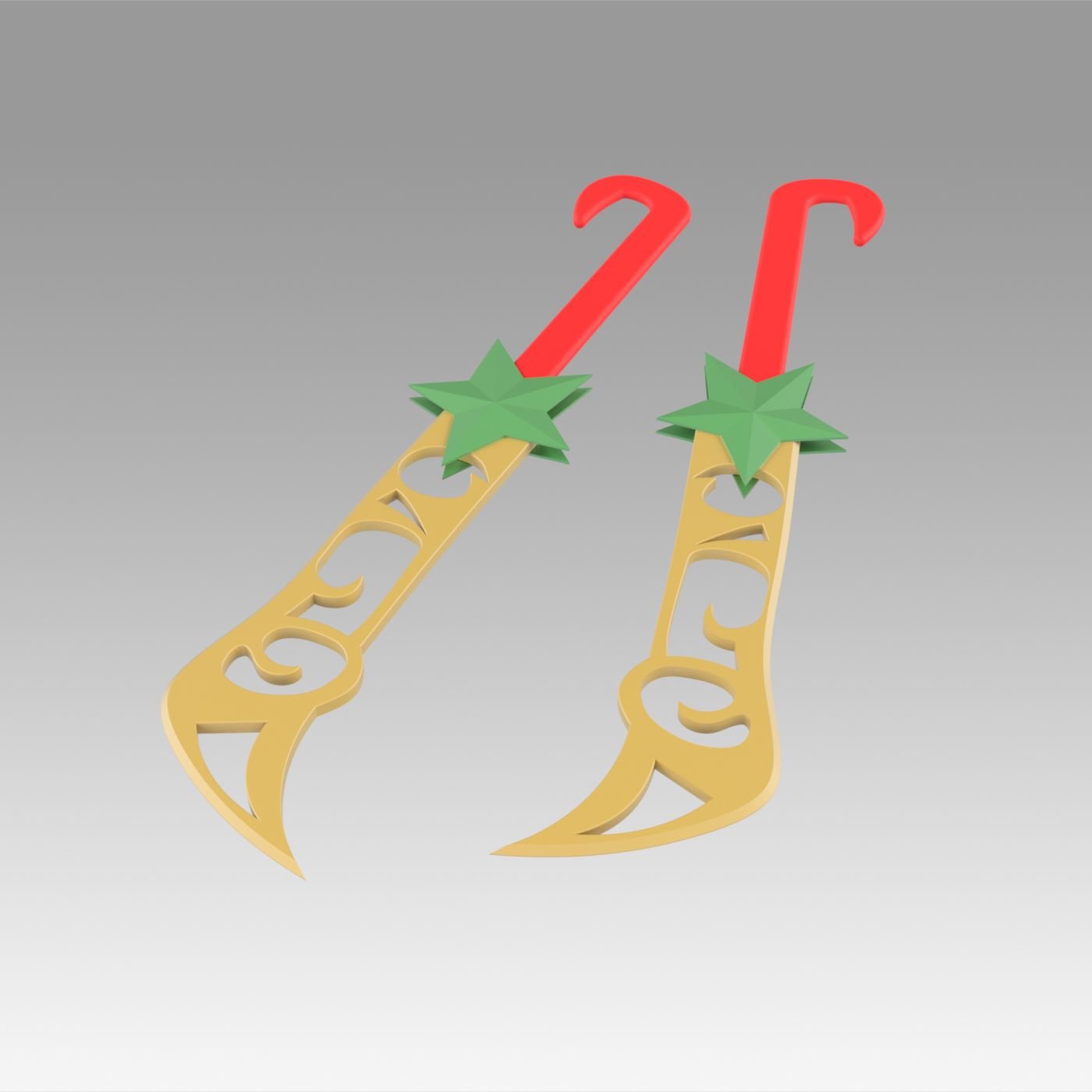 League Of Legends Katarina The Sinister Blade Two Dagger 3D Model in ...