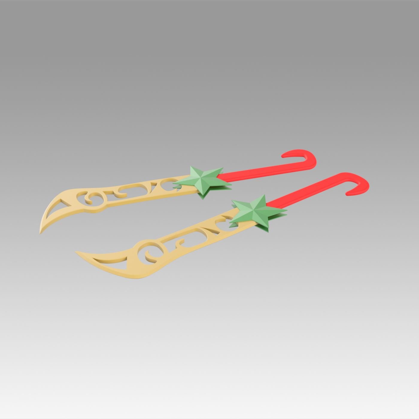 League Of Legends Katarina The Sinister Blade Two Dagger 3D Model in ...
