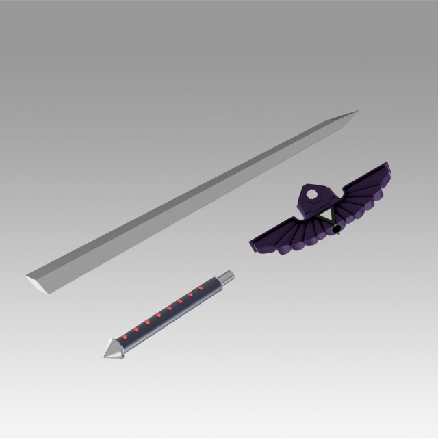saint seiya hades sword cosplay pro 3D Print Model in Other 3DExport