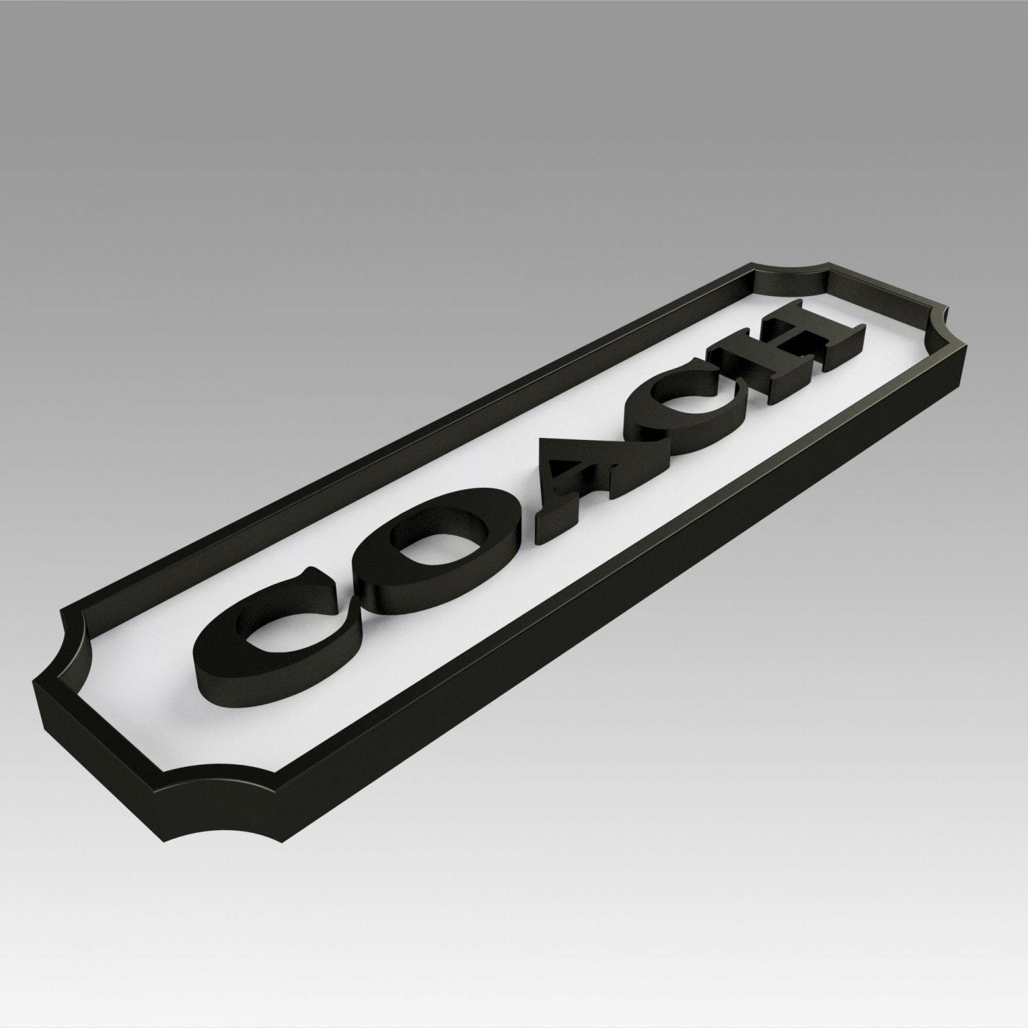 Coach Emblem logo Modelados 3D para Imprimir in Otros 3DExport