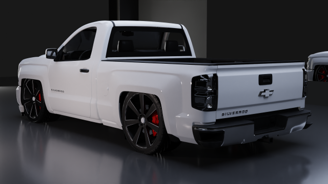 Chevrolet Silverado Z71 Single Cab Modified 3D Model in Van and Minivan ...