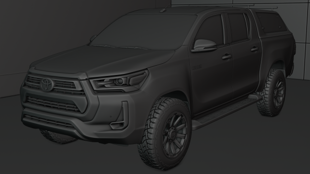 Toyota Hilux 2022 3D Model in Van and Minivan 3DExport