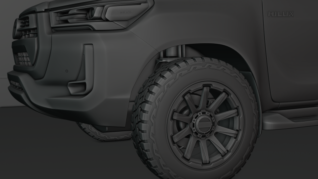 Toyota Hilux 2022 3D Model in Van and Minivan 3DExport