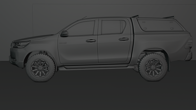 Toyota Hilux 2022 3D Model in Van and Minivan 3DExport