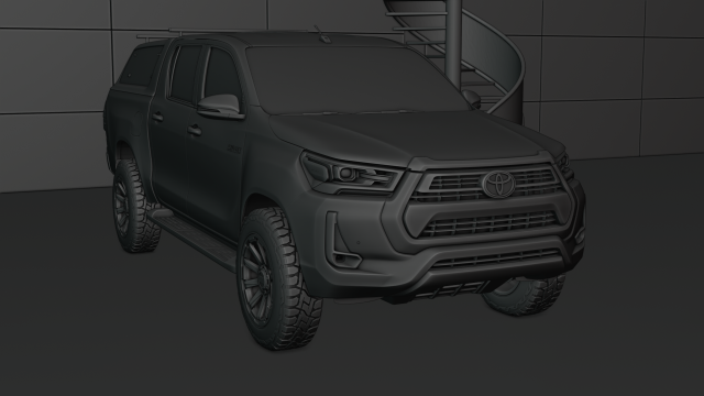 Toyota Hilux 2022 3D Model in Van and Minivan 3DExport