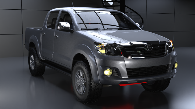 Toyota Hilux 2015 3D Model in Van and Minivan 3DExport