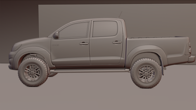 Toyota Hilux 2015 3D Model in Van and Minivan 3DExport