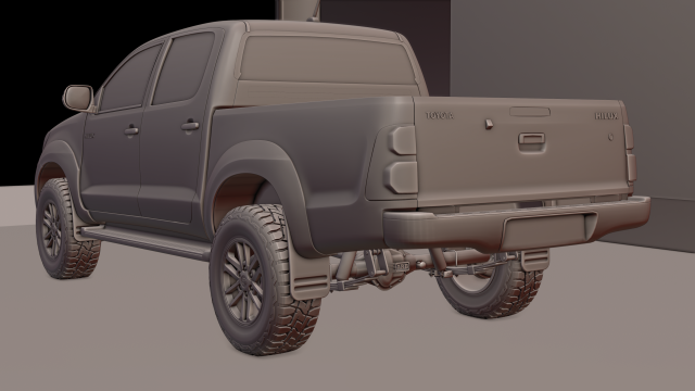 Toyota Hilux 2015 3D Model in Van and Minivan 3DExport