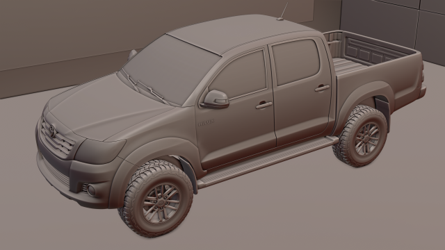 Toyota Hilux 2015 3D Model in Van and Minivan 3DExport