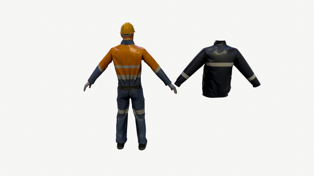worker 3D Model in Man 3DExport