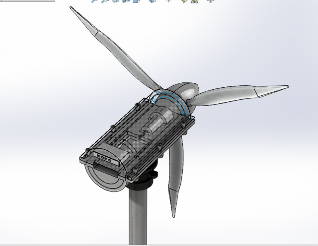 wind turbine 3D Model in Machines 3DExport