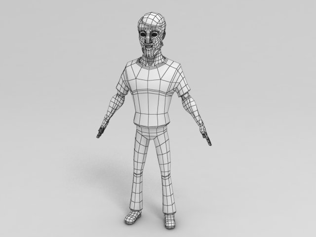 man character 3D Model in Man 3DExport