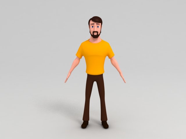 man character 3D Model in Man 3DExport