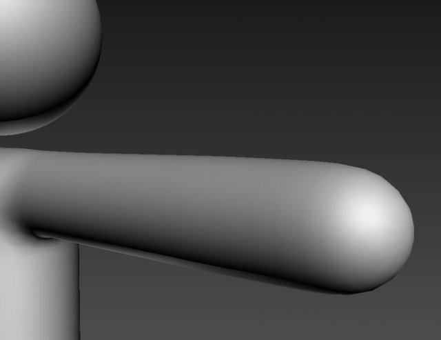 rigged simple stick man 3D Model in Cartoon 3DExport