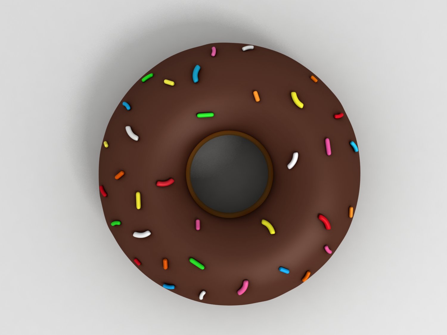 Donut 3D Model in Sweets 3DExport