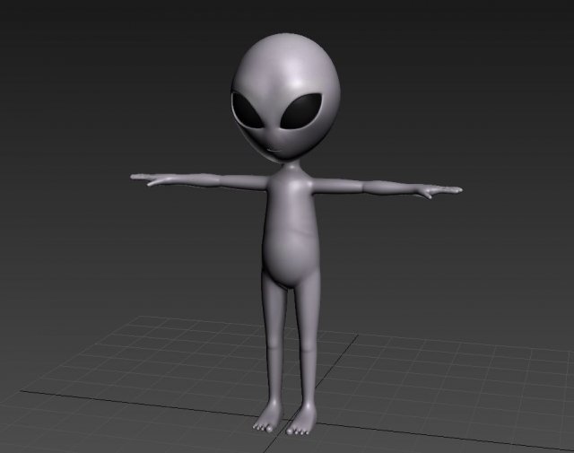 alien character 3D Model in Alien 3DExport