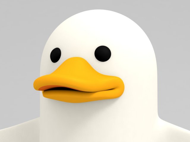 3d rigged duck character 3D Model in Bird 3DExport