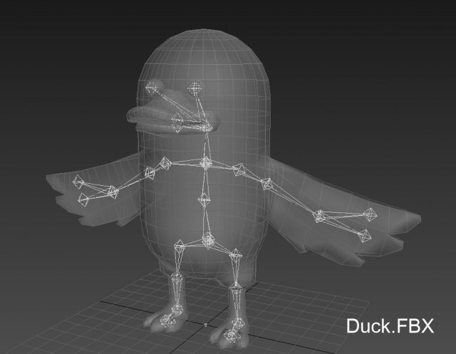 3d rigged duck character 3D Model in Bird 3DExport
