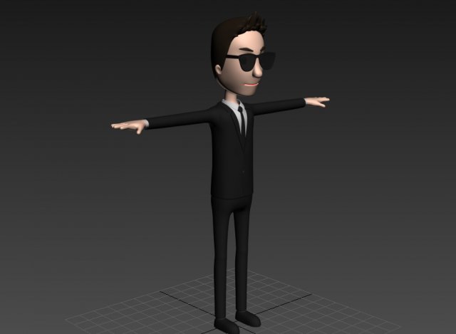 cartoonman009 agent 3D Model in Man 3DExport