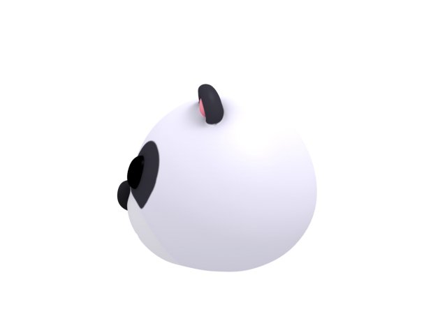 panda head 3D Model in Bear 3DExport