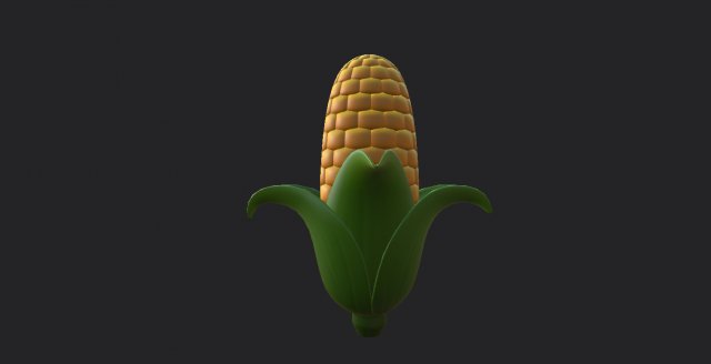 corn 3D Model in Vegetable 3DExport