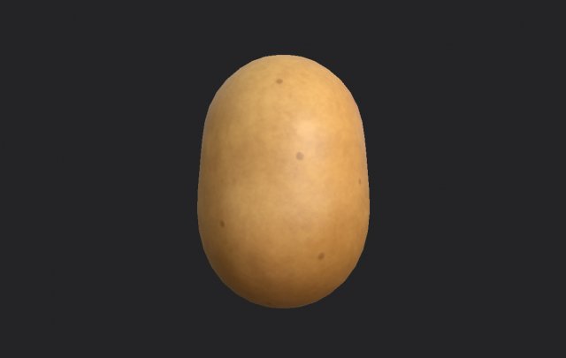 potato 3D Model in Vegetable 3DExport