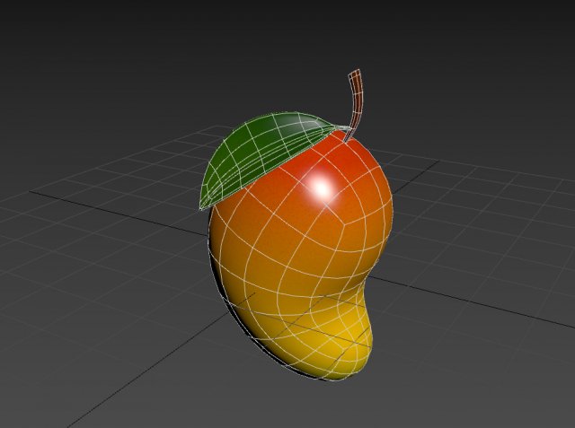 mango 3D Model in Fruit 3DExport