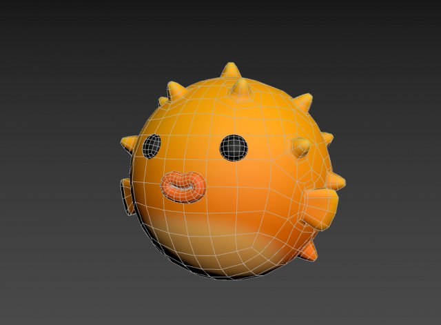 puffer fish 3D Model in Fish 3DExport