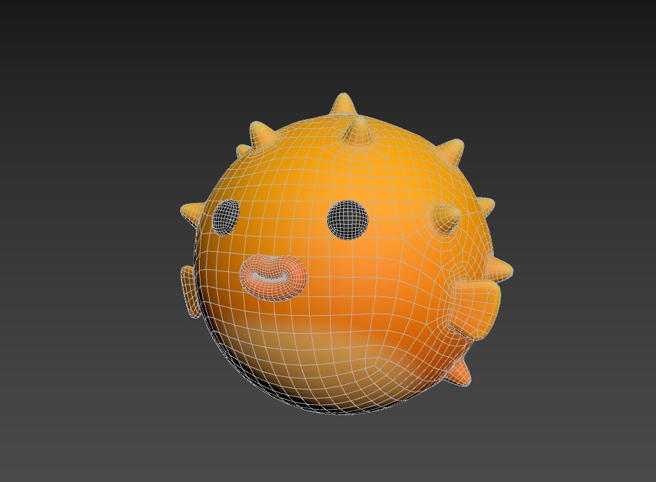 Puffer Fish 3D Model in Fish 3DExport