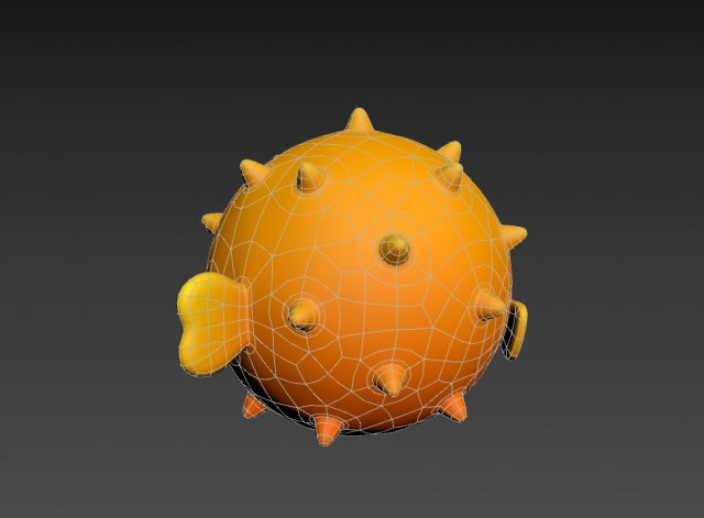 puffer fish 3D Model in Fish 3DExport