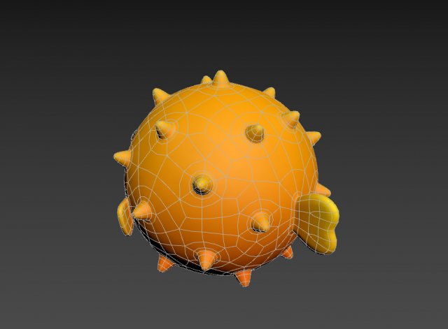 puffer fish 3D Model in Fish 3DExport