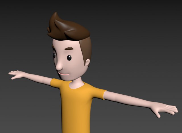 cartoonman041 man Modelo 3D in Hombre 3DExport