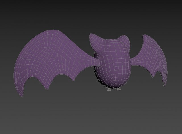 Cartoon Bat 3D Model in Other 3DExport