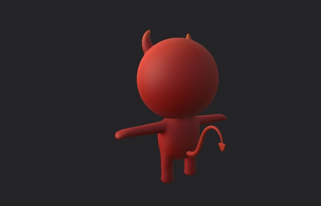 Devil Character 3D Model in Fantasy 3DExport