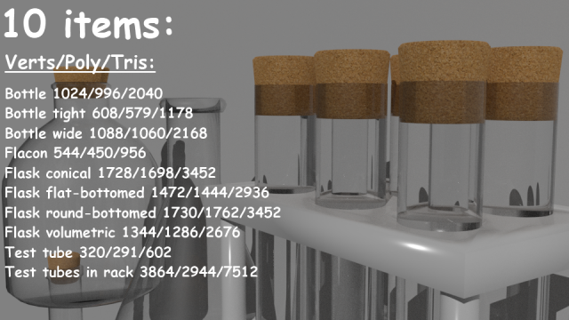 low poly pbr flask Free 3D Model in Medical Equipment 3DExport