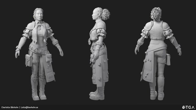 nadia the archaeologist 3D Model in Woman 3DExport