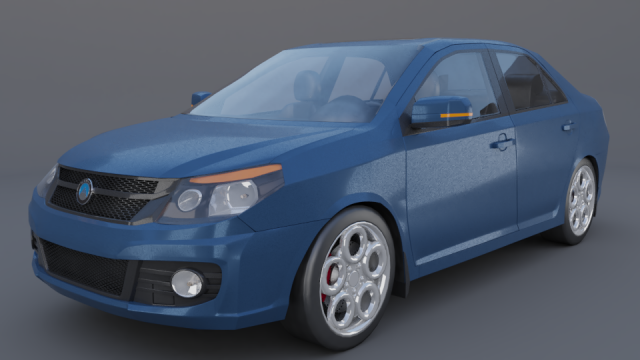 Geely gc 6 3D Model in Sedan 3DExport