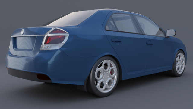 Geely gc 6 3D Model in Sedan 3DExport