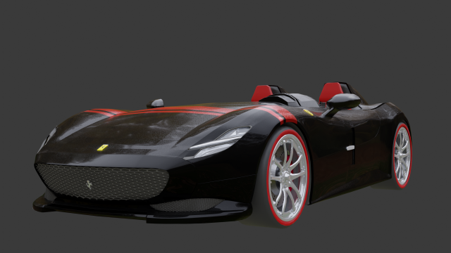 Ferrari monza sp2 3D Model in Sport Cars 3DExport
