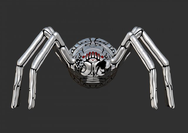 alien spider 3D Model in Amphibians 3DExport
