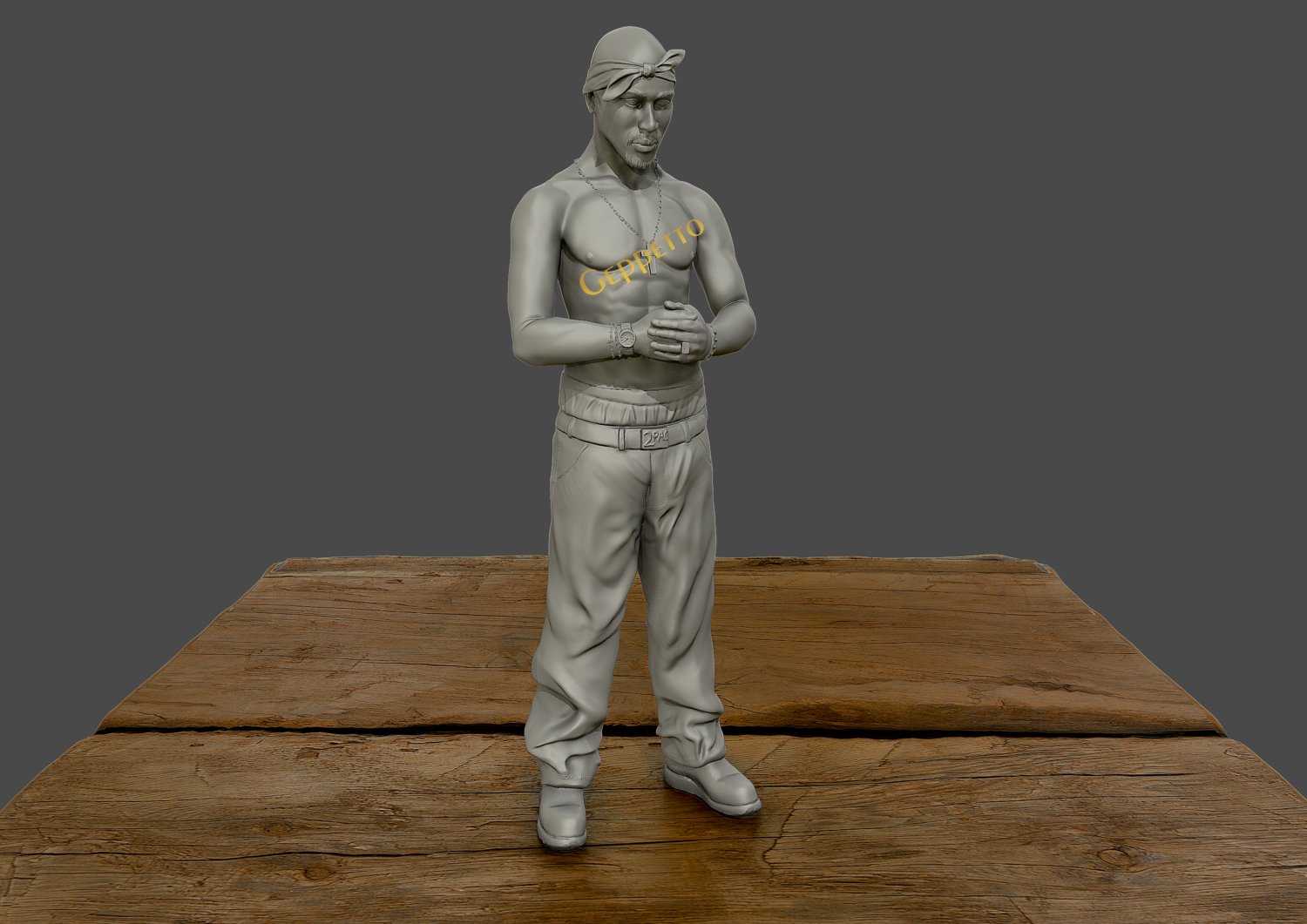 Tupac Shakur 3d sculpture 3D print model 3D Model in Sculpture 3DExport