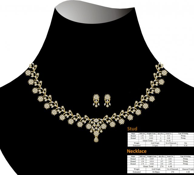 Necklace bulk STL 50 files ready to print part 06 3D Print Model in ...