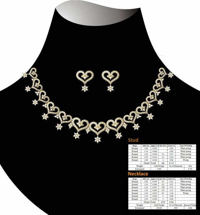 Necklace bulk STL 50 files ready to print part 06 3D Print Model in ...