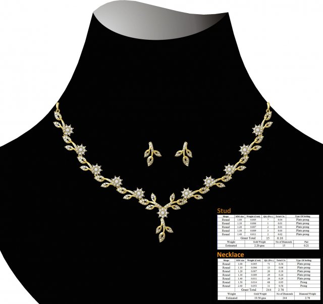 Necklace bulk STL 50 files ready to print part 06 3D Print Model in ...