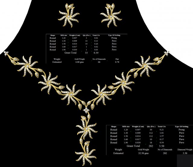 Necklace bulk STL 50 files ready to print part 06 3D Print Model in ...