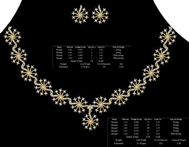 Necklace bulk STL 50 files ready to print part 06 3D Print Model in ...