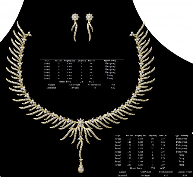 Necklace bulk STL 50 files ready to print part 06 3D Print Model in ...